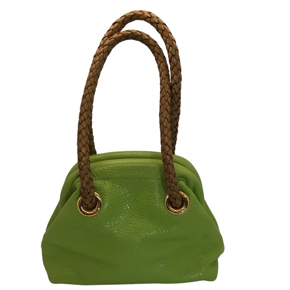 Desmo | Bags | Desmo Italy Genuine Leather Vintage Green Purse Handbag ...
